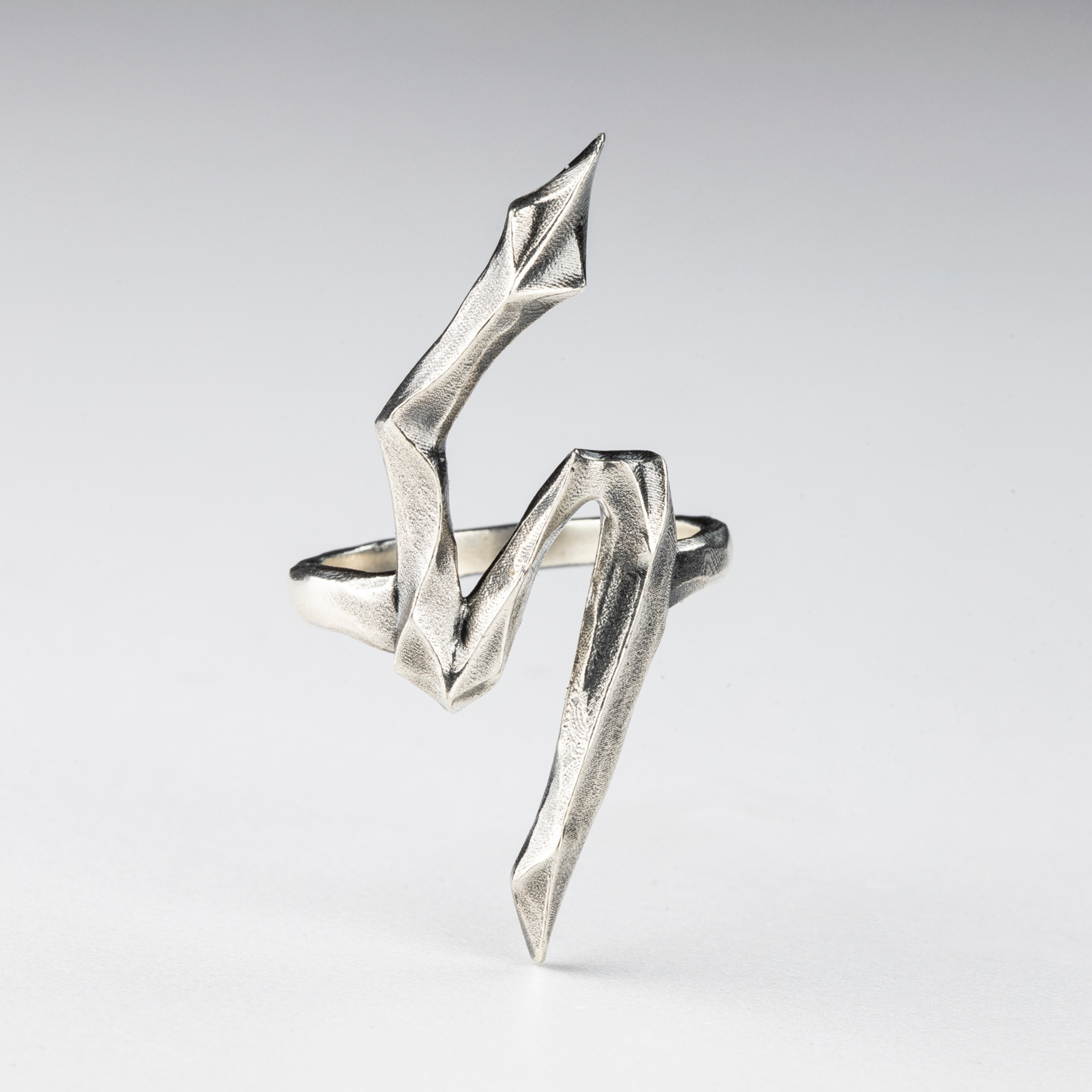 5 Ring – Handcrafted Gothic Silver Ring by Sebamakes
